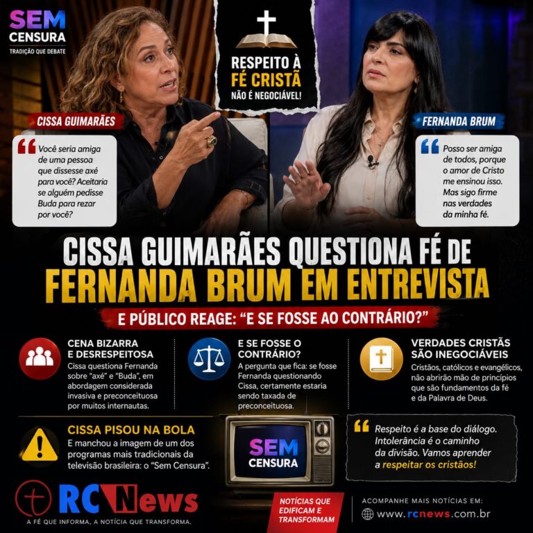 CISSA GUIMARÃES E FERNANDA BRUM: DEBATE SOBRE FÉ, RESPEITO E LIBERDADE ...