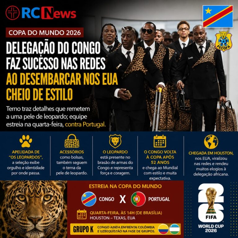 DELEGAÇÃO DO CONGO CHAMA ATENÇÃO AO DESEMBARCAR NOS EUA COM VISUAL ...